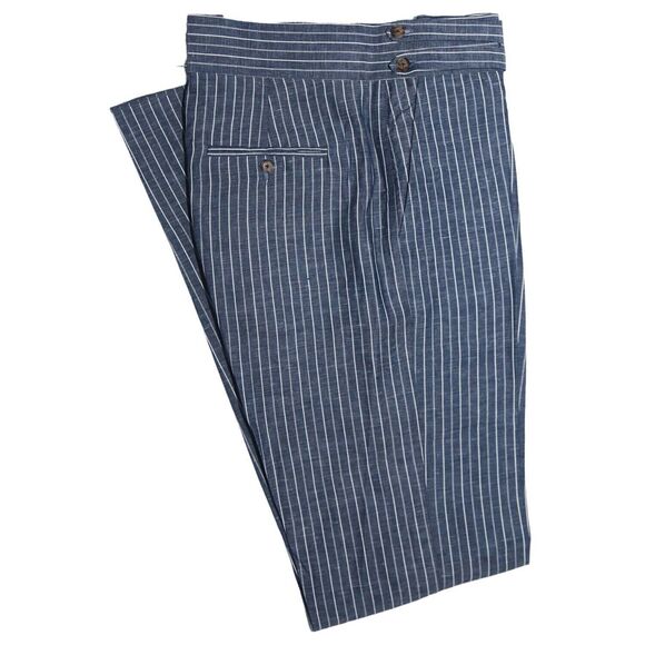 Chiragh Apparel | Pants | Mens Gurkha Pants Blue White Striped Cotton ...